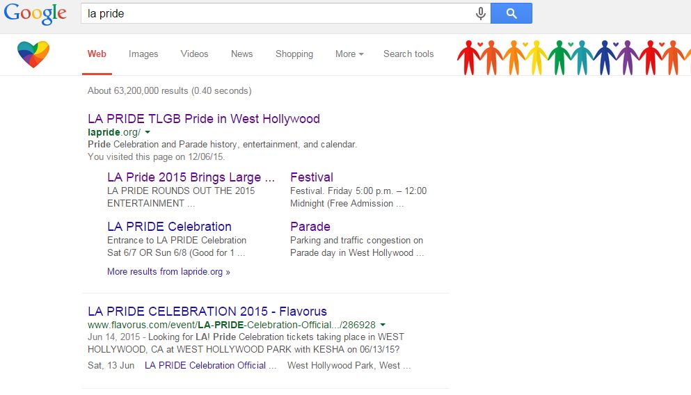 Google, Politicians and Celebrities Show Support for US Pride Festivals ...
