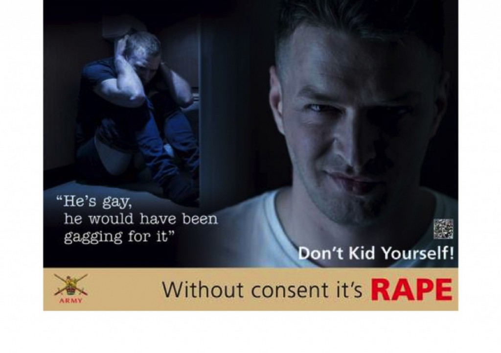 Anti-Rape Campaign Launched by MOD in Britain - Gay Nation