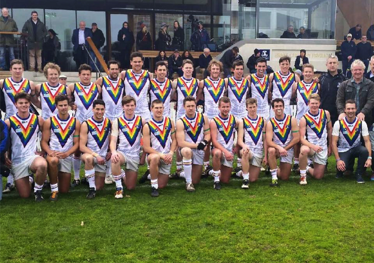 Aussie Rules Team Show Support for LGBTI People - Gay Nation