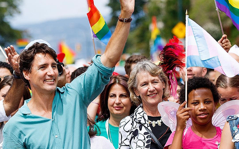 Gay Syrian Refugee Joins Pm Justin Trudeau In Vancouver Pride Parade Gay Nation