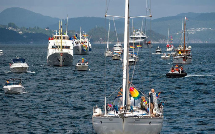 Rainbow Flags Fly on a Norwegian Warship for the First Time to ...